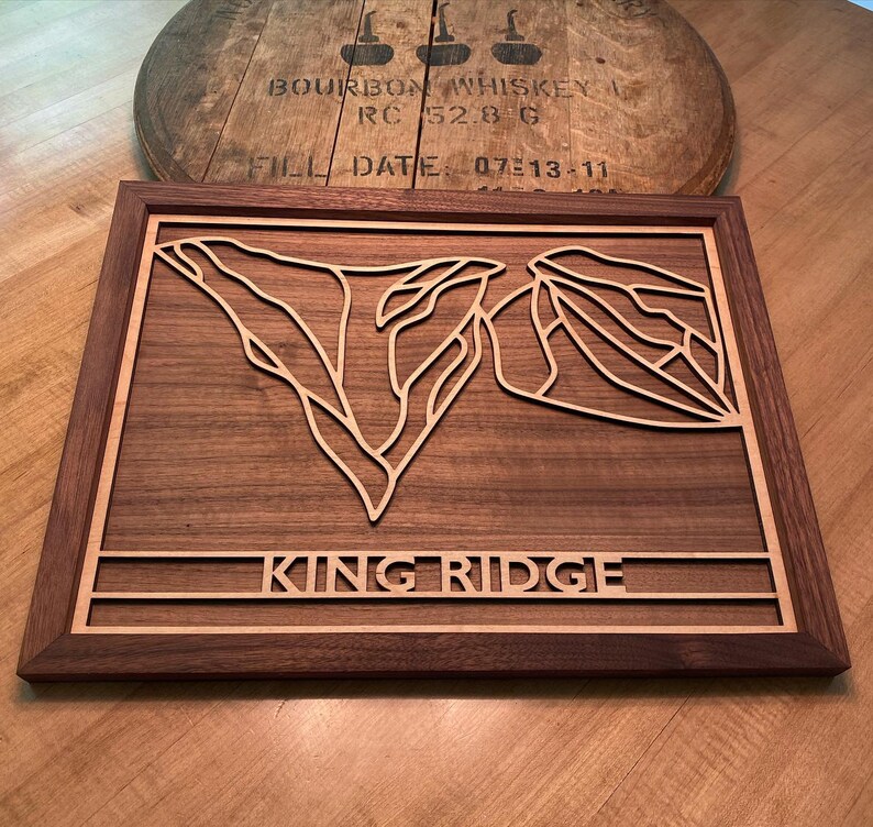 King Ridge Trail Map Mount Sunapee New Hampshire A Great - Etsy