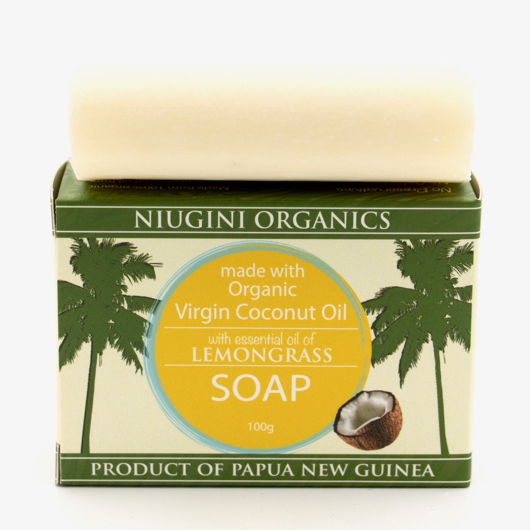 Niugini Organics Virgin Coconut Oil Soap Lemongrass - Etsy