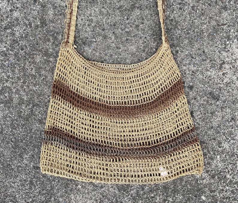 Natural Plant Fiber Bilum Bag - Etsy