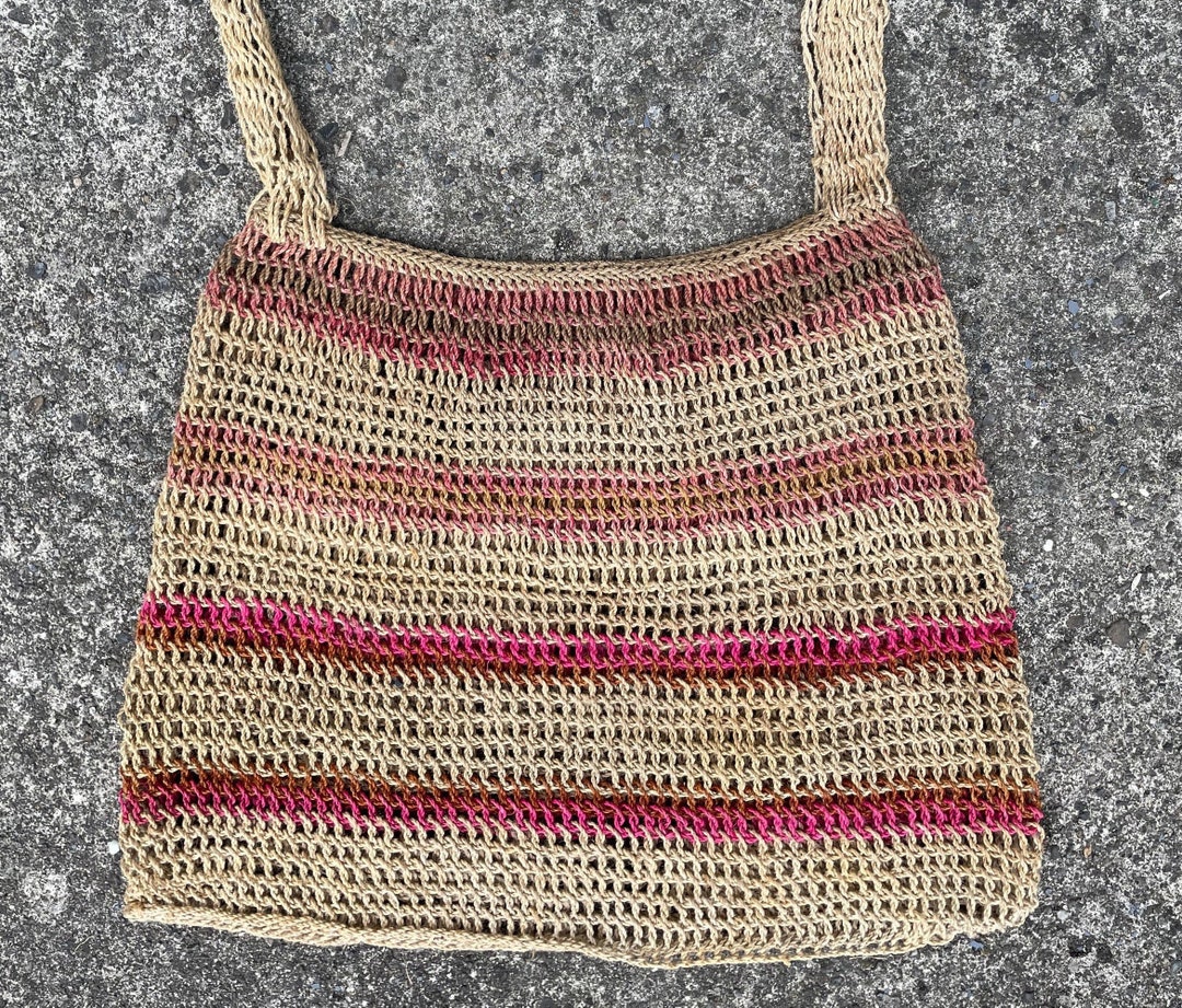 Natural Plant Fiber Bilum Bag - Etsy