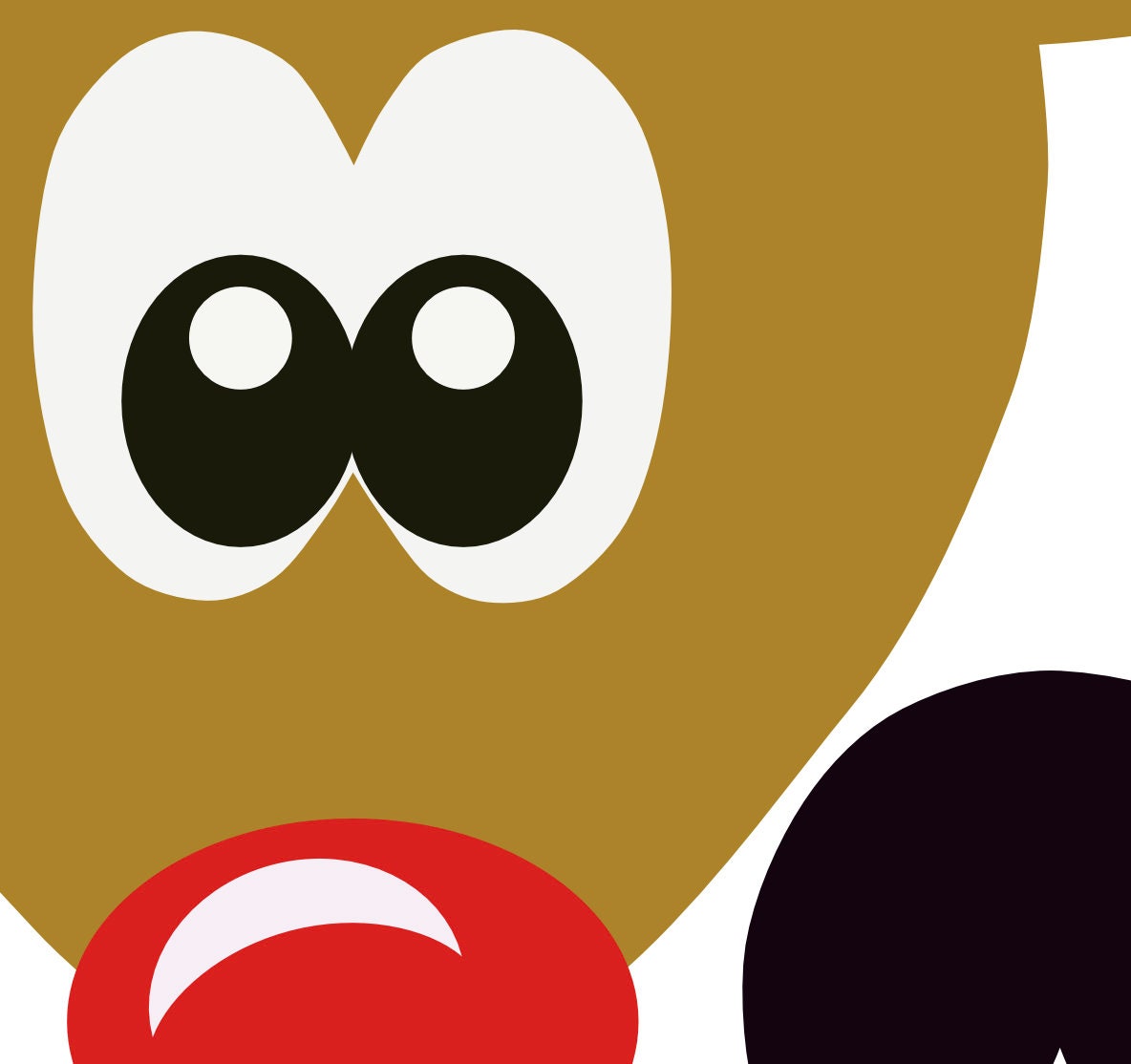 Rudolf Peeking SVG - Etsy