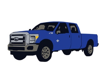 SVG Vintage FORD F-100 1957 Truck Silhouette Cut Files - Etsy
