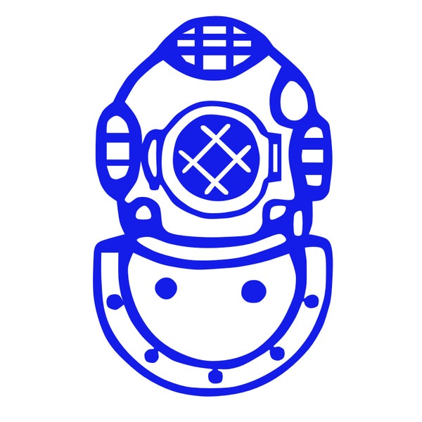 Dive Helmet Svg - Etsy
