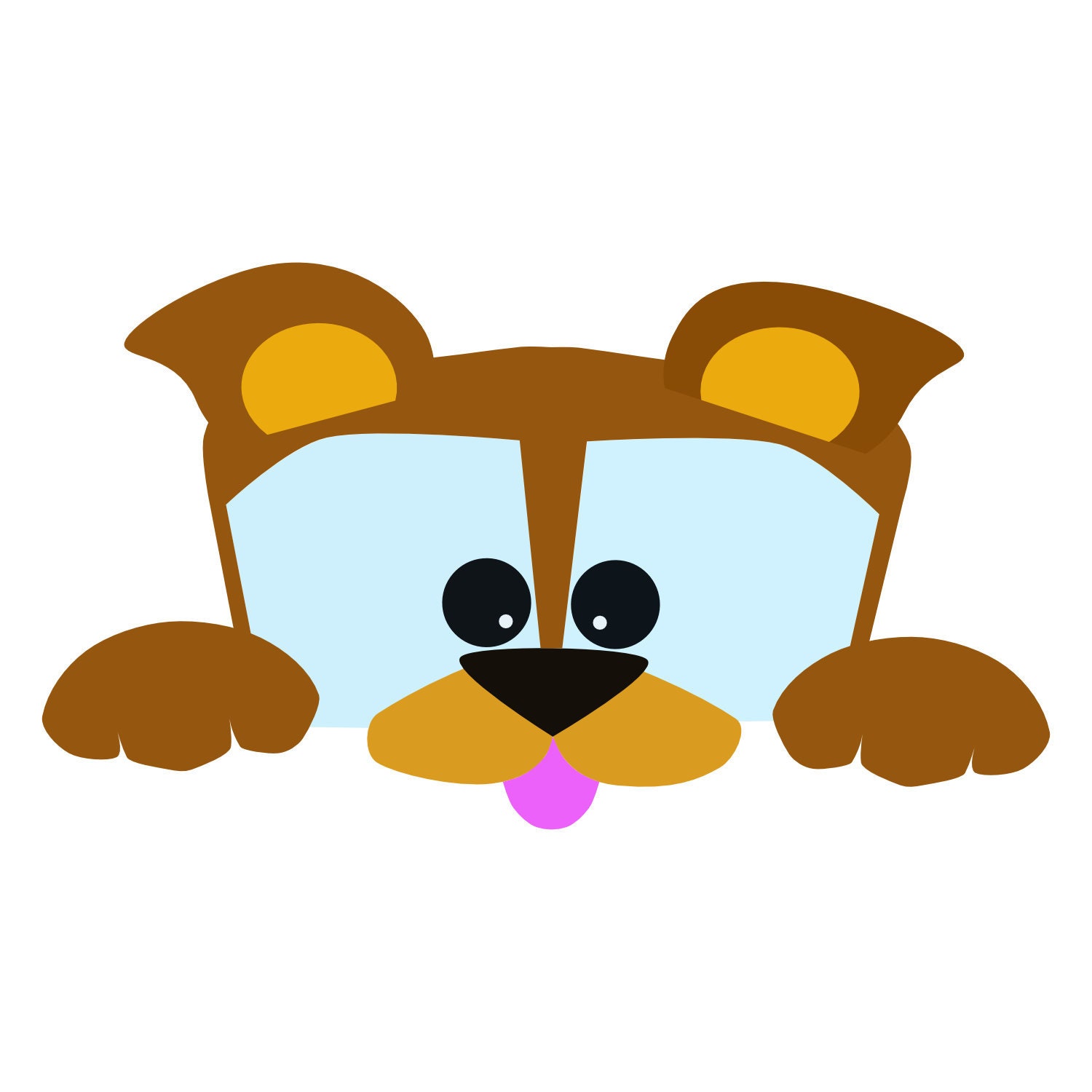 Puppy Peeker SVG JPG - Etsy