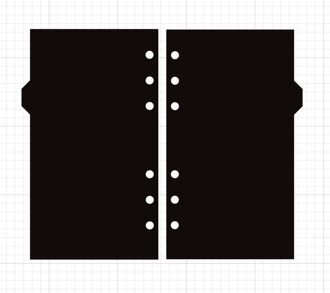 SVG Planner / Journal Page With Side Tab for A6 Size Planner (3.75 X 6. ...