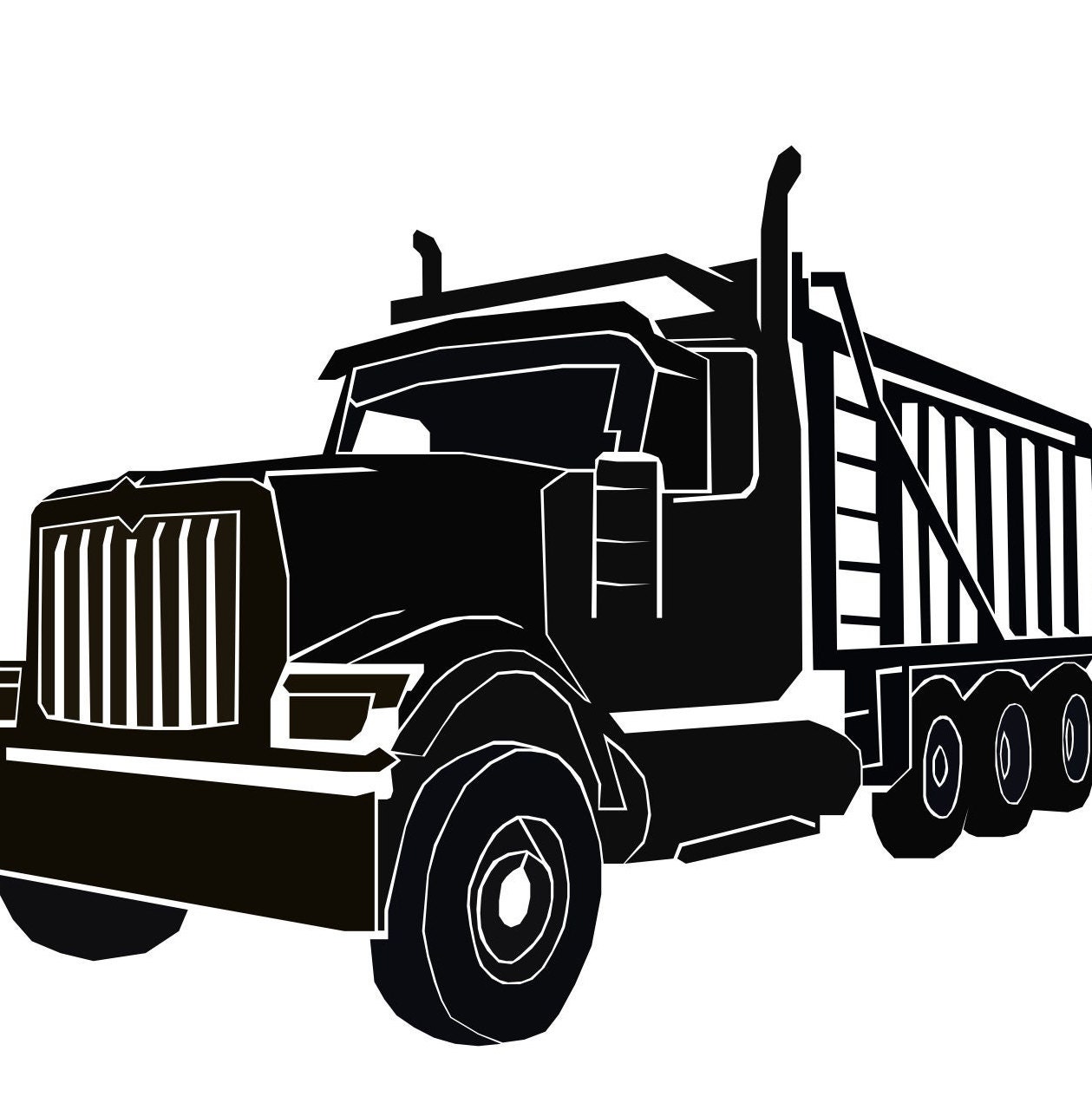 Dump Truck SVG PDF JPG - Etsy
