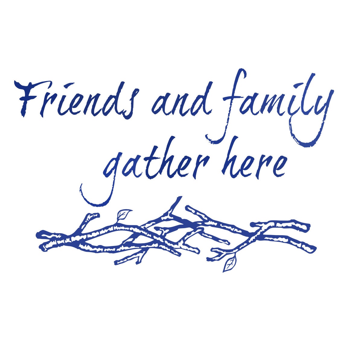 Friends and Family Text SVG JPG - Etsy