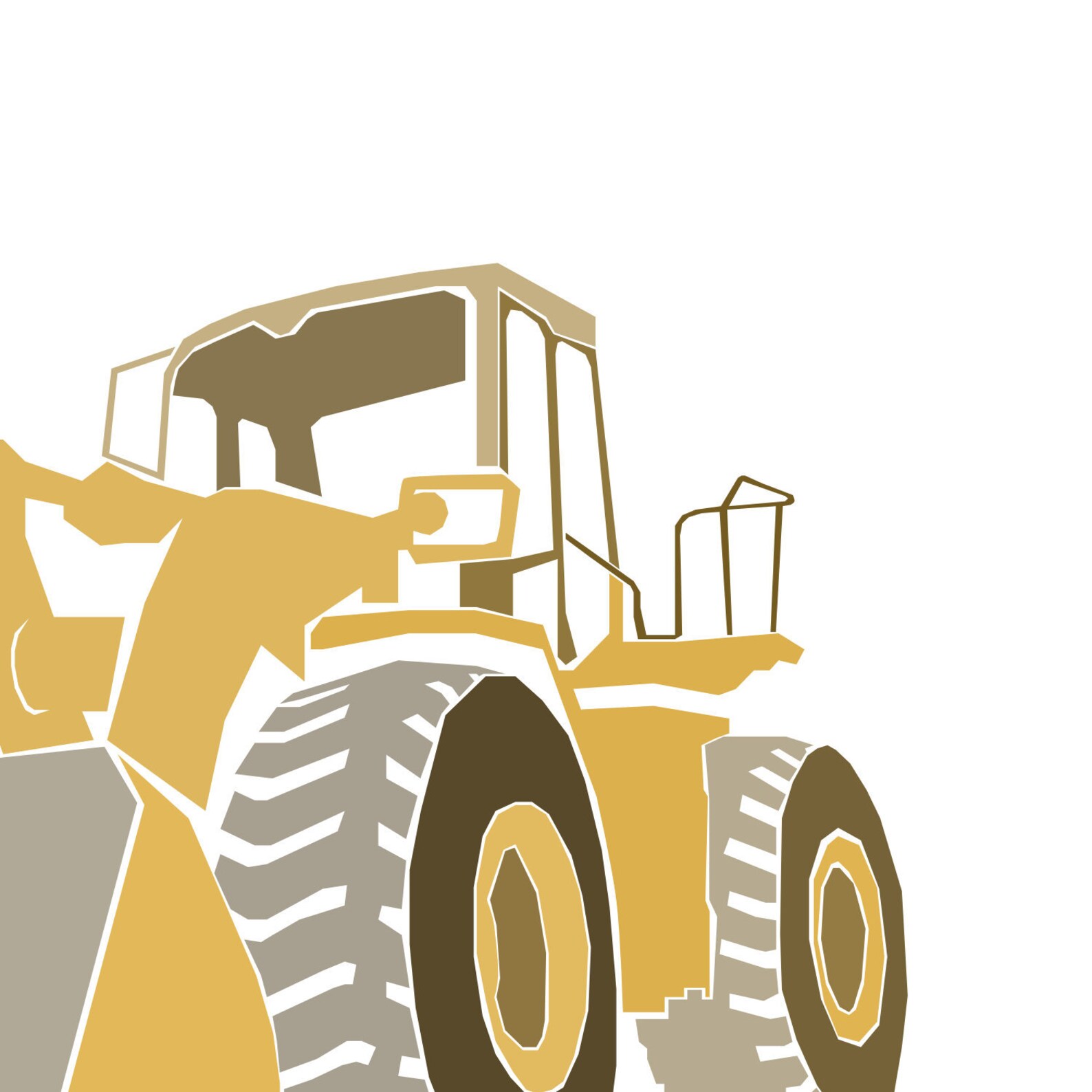 Front-end Loader Heavy Equipment Cut File SVG JPG - Etsy