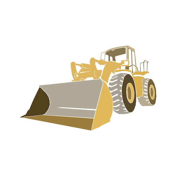 Front-end Loader Heavy Equipment Cut File SVG JPG | Etsy
