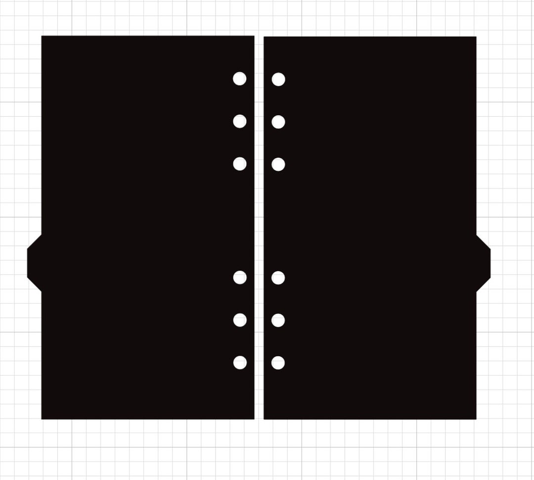 SVG Planner / Journal Page With Side Tab for A6 Size Planner (3.75 X 6. ...