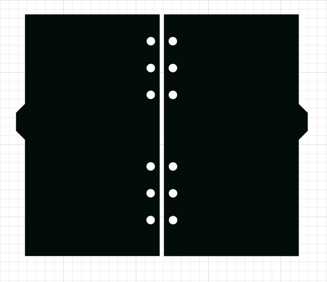 SVG Planner / Journal Page With Side Tab for A6 Size Planner 3.75 X 6. ...