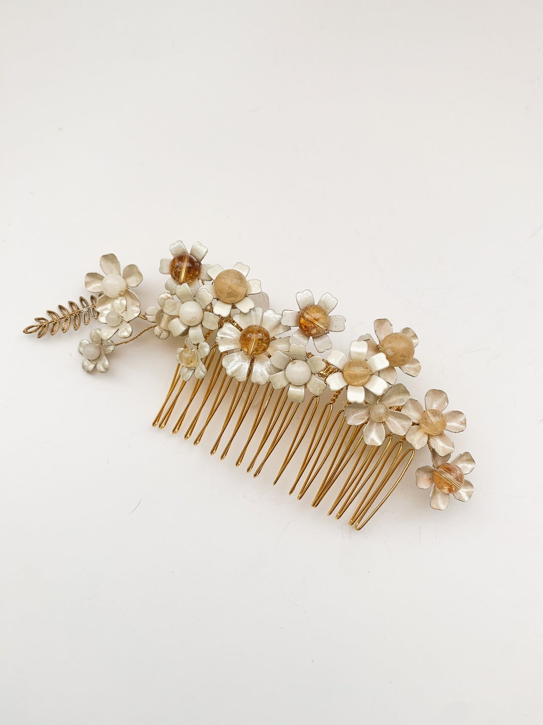 Cascading Daisy Comb. Daisy Bridal Hair Comb. Ivory Flower - Etsy