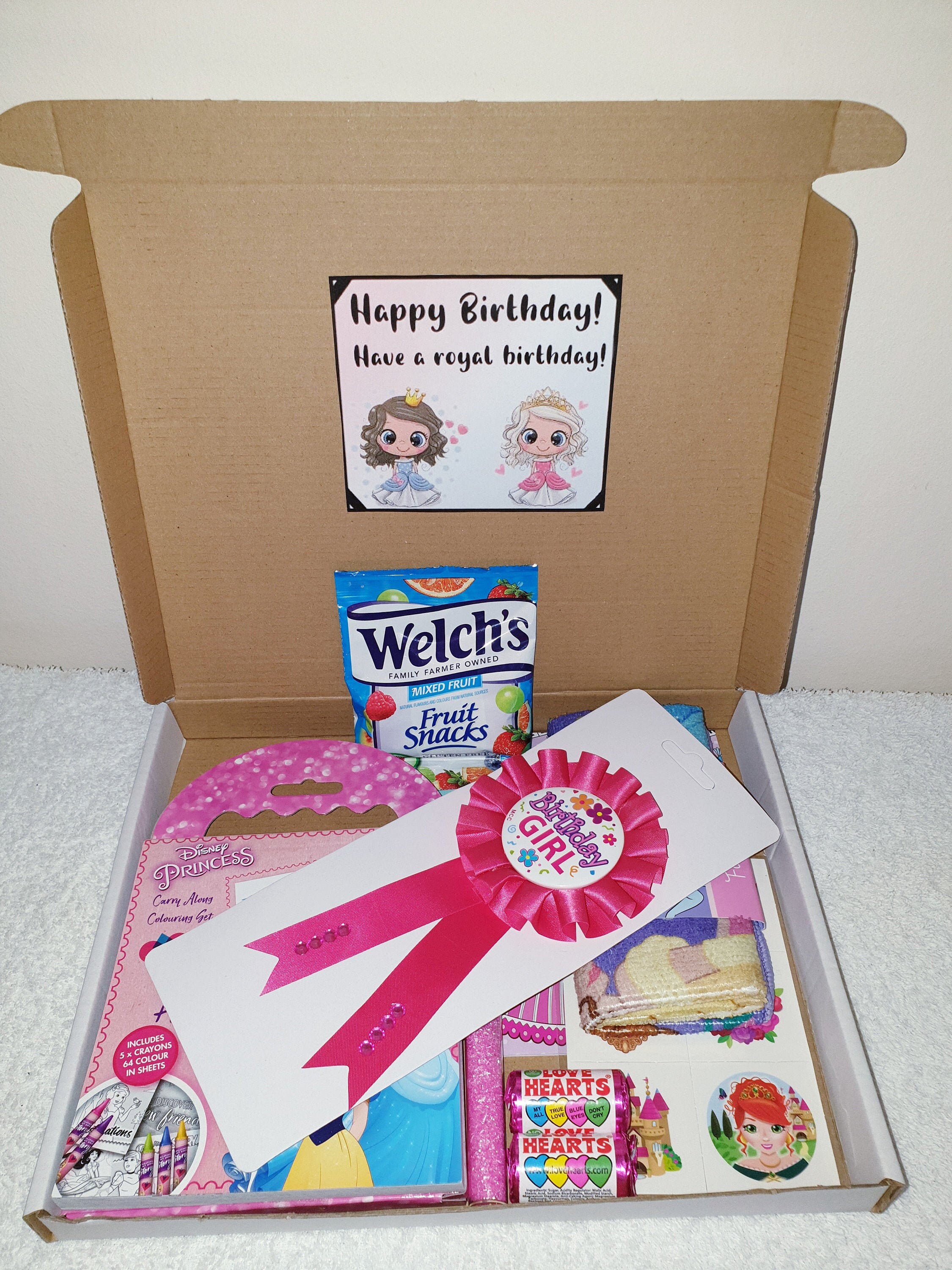 Disney Princess Birthday Gift Box Letterbox Gift Idea Hamper | Etsy