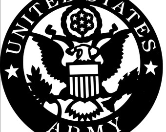 US Army Crest Vector Cut File - Etsy