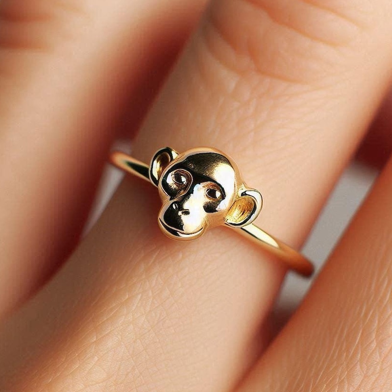 Monkey Ring - Etsy