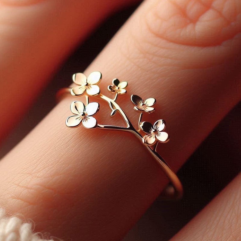 Cherry Blossom Ring - Etsy