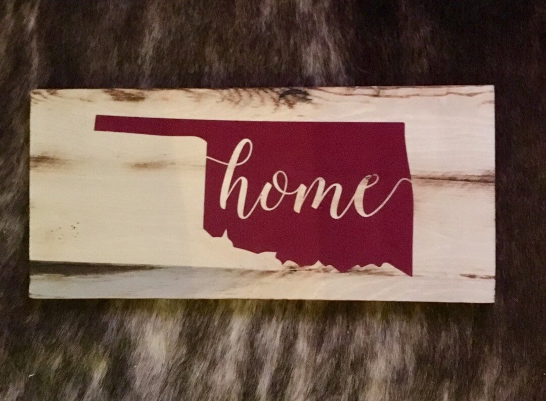 Home State Wood Sign - Etsy