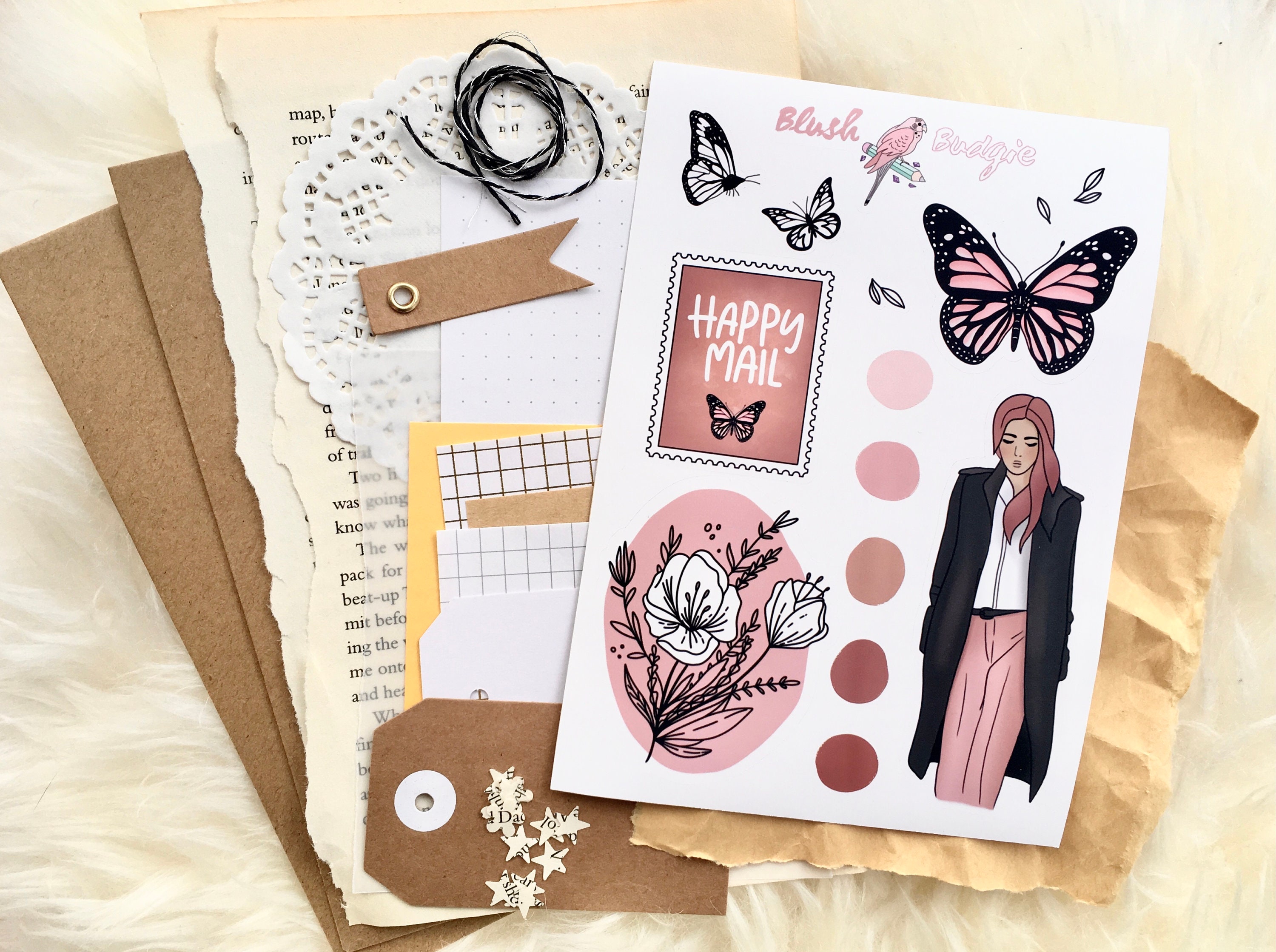 Penpal Kit Envelope Art Kit Mail Art Kit Pen Pal Kit - Etsy