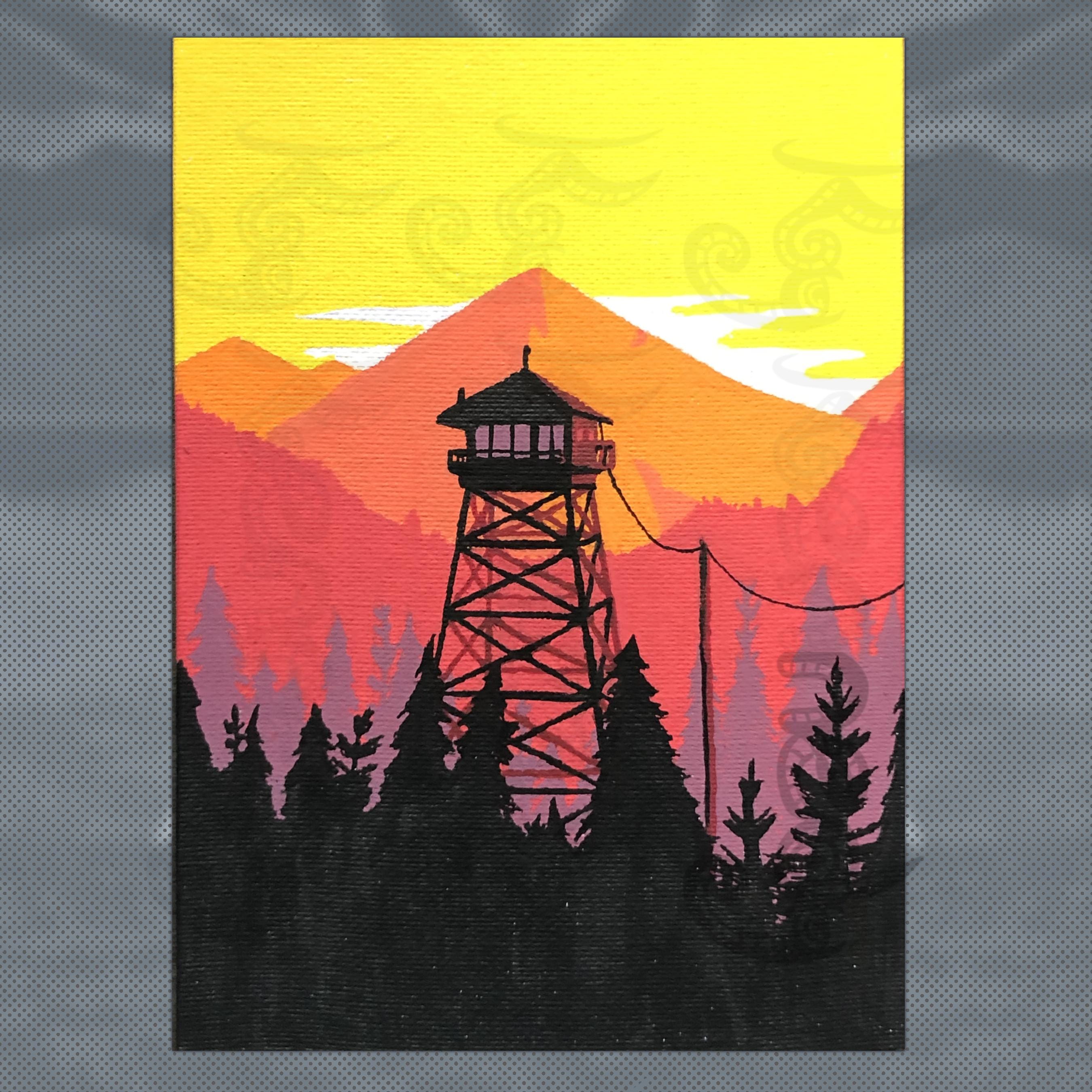 Firewatch Tower Print - Etsy