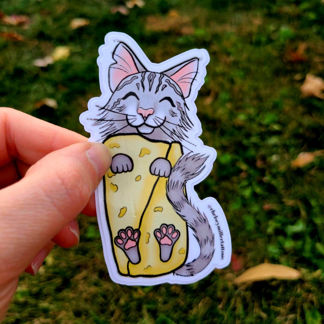 Purrito Die Cut Sticker - Etsy