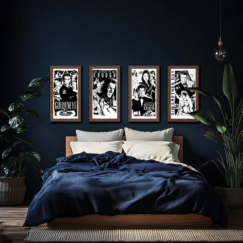 James Bond Brosnan Art - Etsy