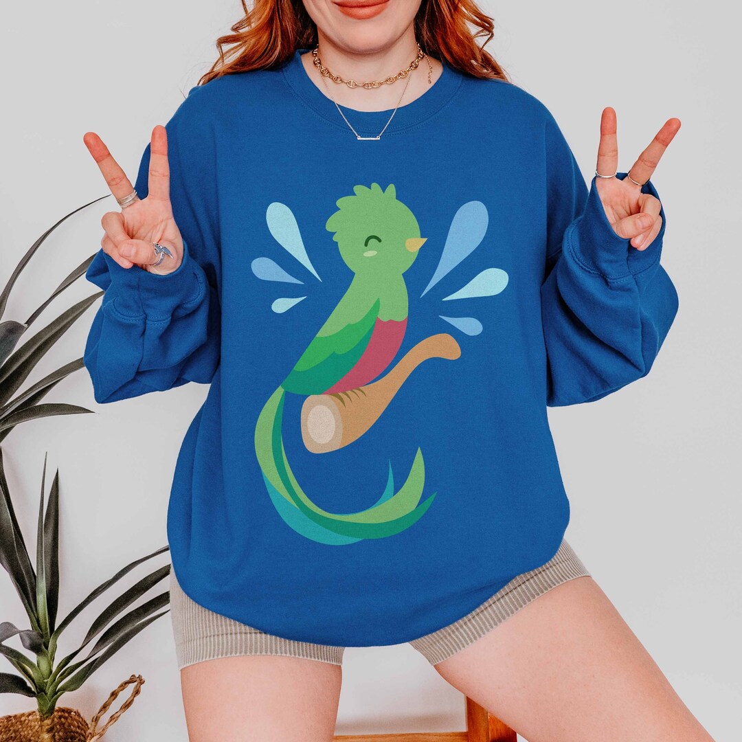 Happy Guatemalan Quetzal Sweatshirt With Oversized and Dress Fits ...