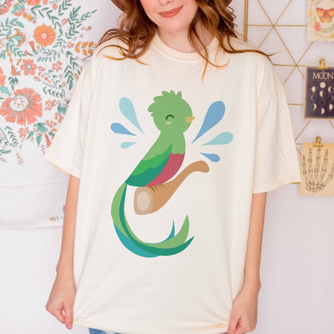 Happy Guatemalan Quetzal Tshirt With Oversized and Dress Fits, Hispanic ...