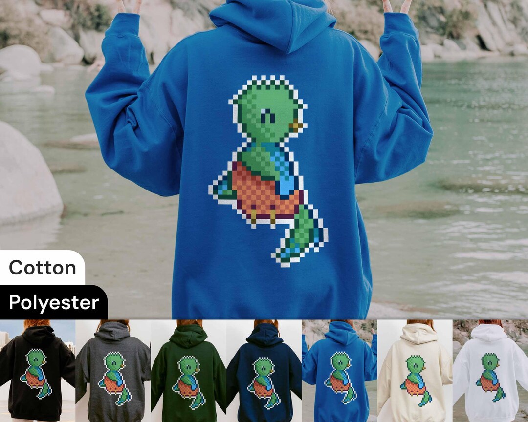 Pixel Art Guatemalan Quetzal Hoodie, Oversized Hooded Sweatshirt in ...