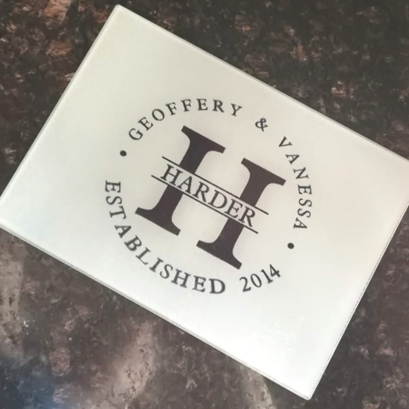Glass Name Cutting Board - Etsy