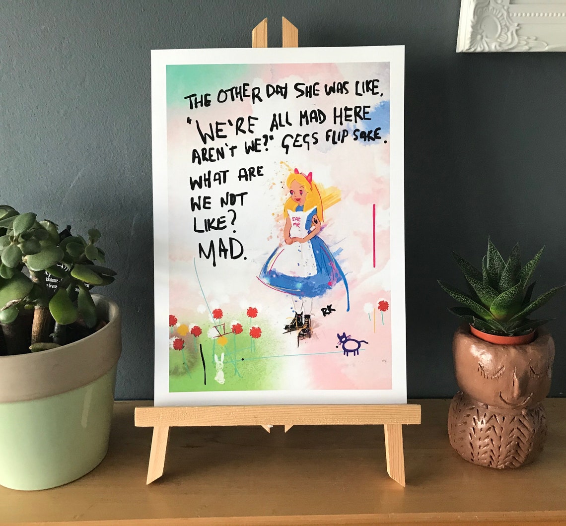 Alice A4 Signed - Etsy