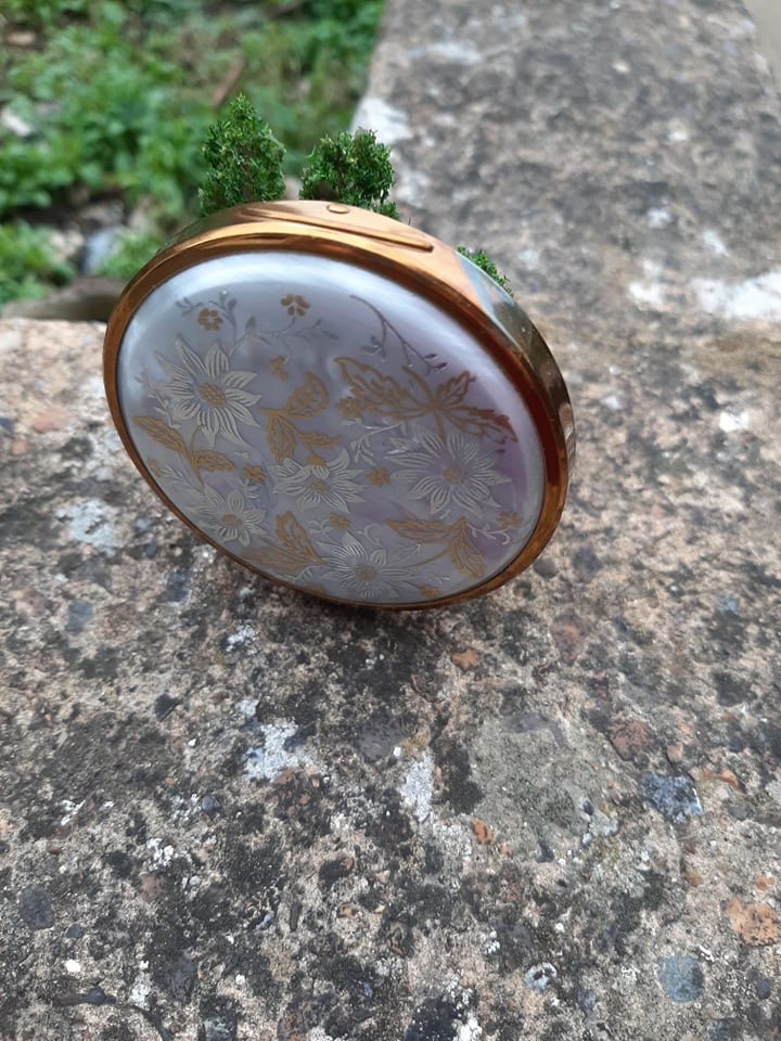 Vintage Powder Compact, Miniature World, Handmade Diorama, A Little ...