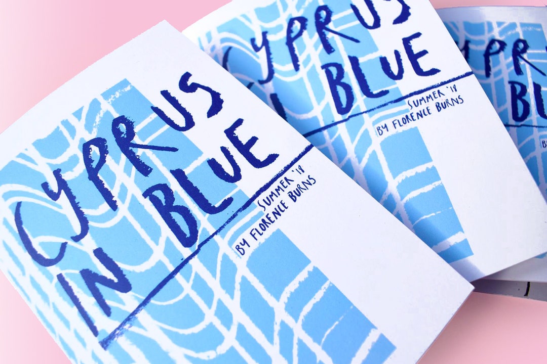 Cyprus in Blue Illustrated A6 Zine - Etsy