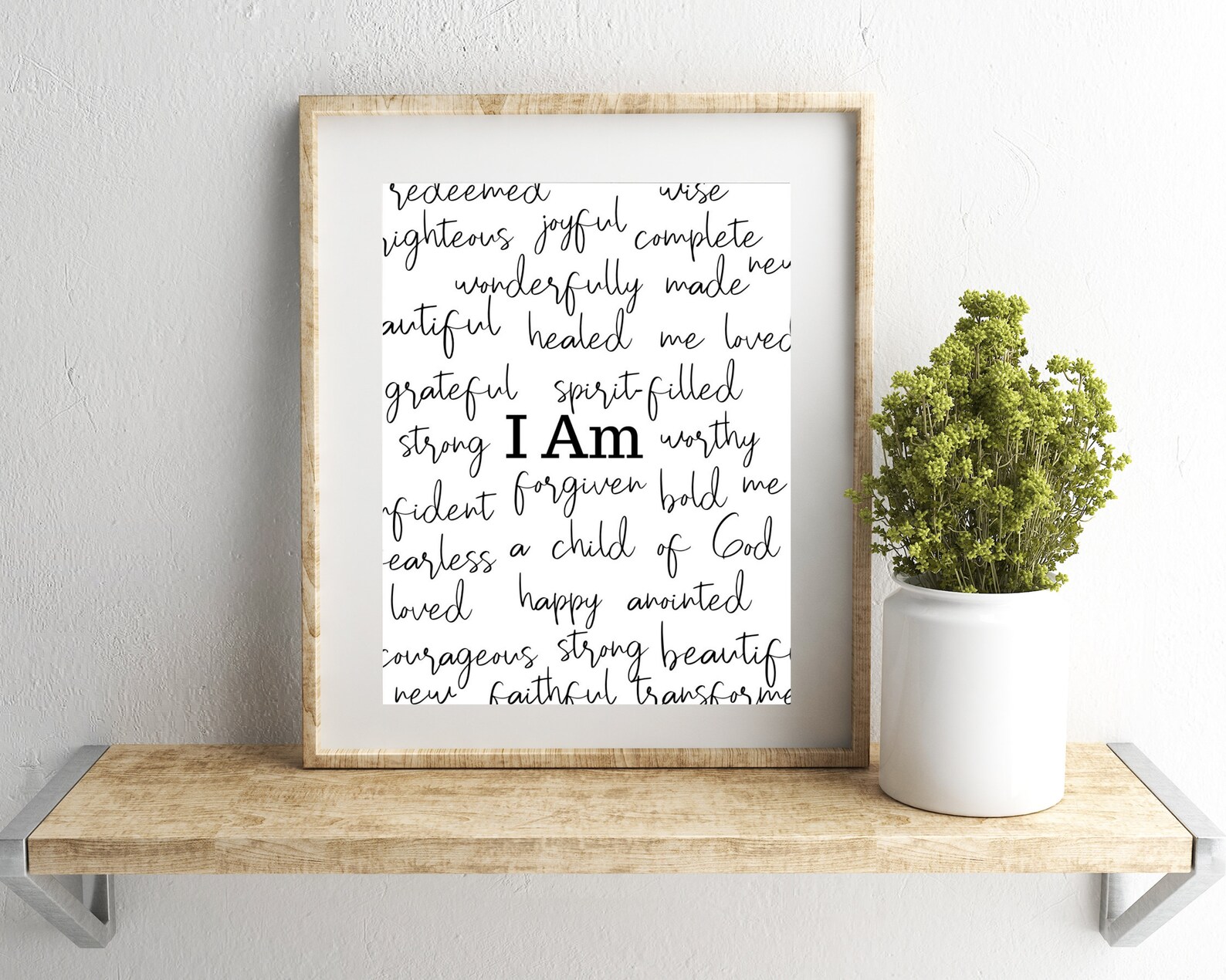 I AM Print Christian Wall Art Inspirational Wall Art - Etsy