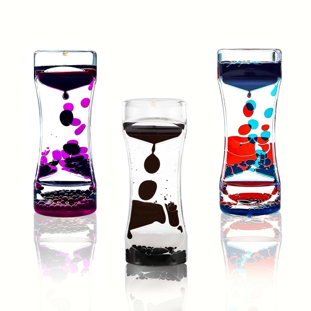 Liquid Motion Bubbler Satisfying Fidget Toy Oil Hourglass Relaxing ...