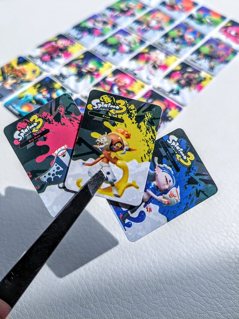 Splatoon Amiibo Cards 23x COMPLETE SET Nintendo Switch Figure Inkling Octoling Shiver Frye Big ...
