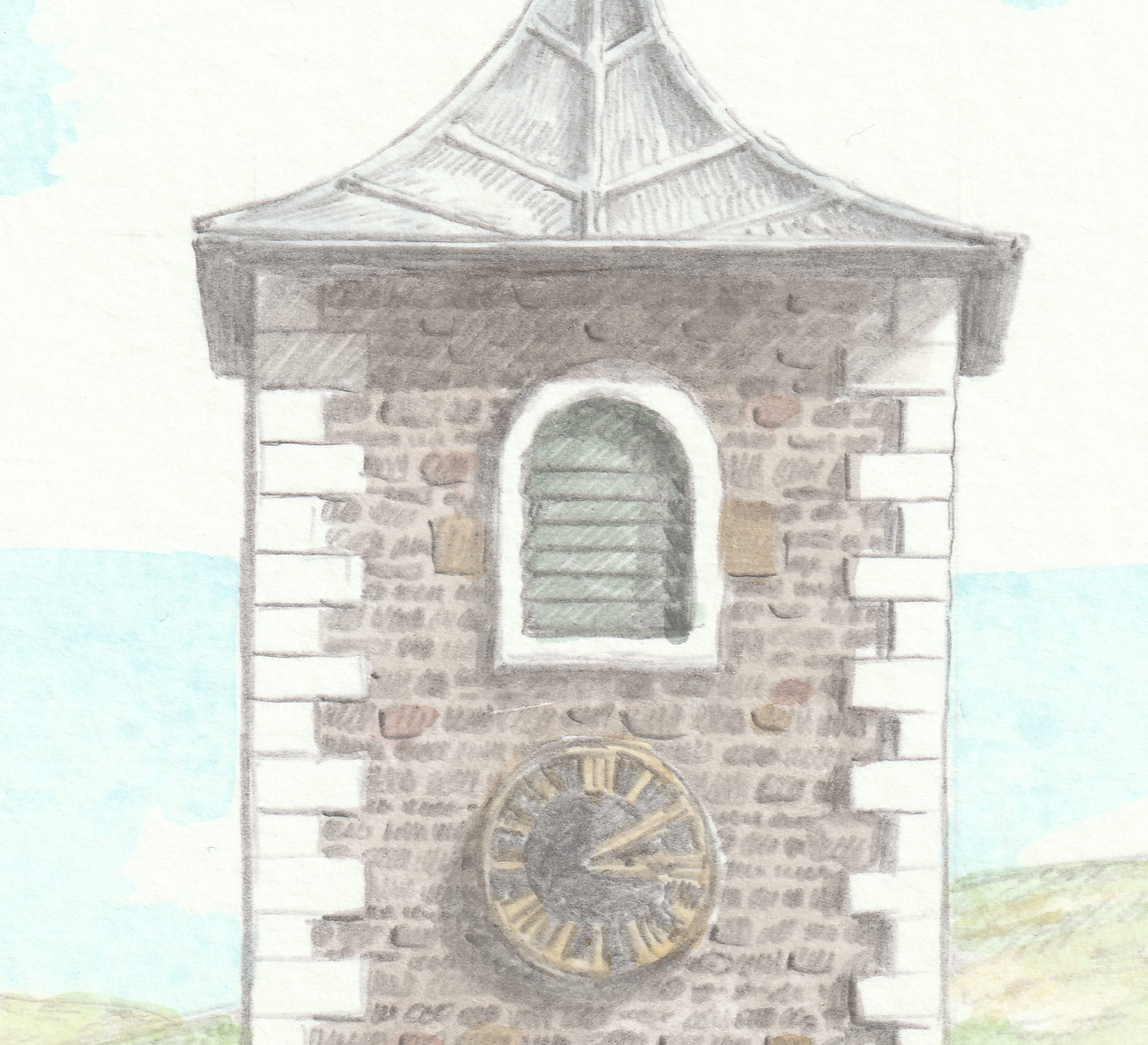 The Moot Hall, Keswick, the English Lake District, Cumbria. ORIGINAL ...