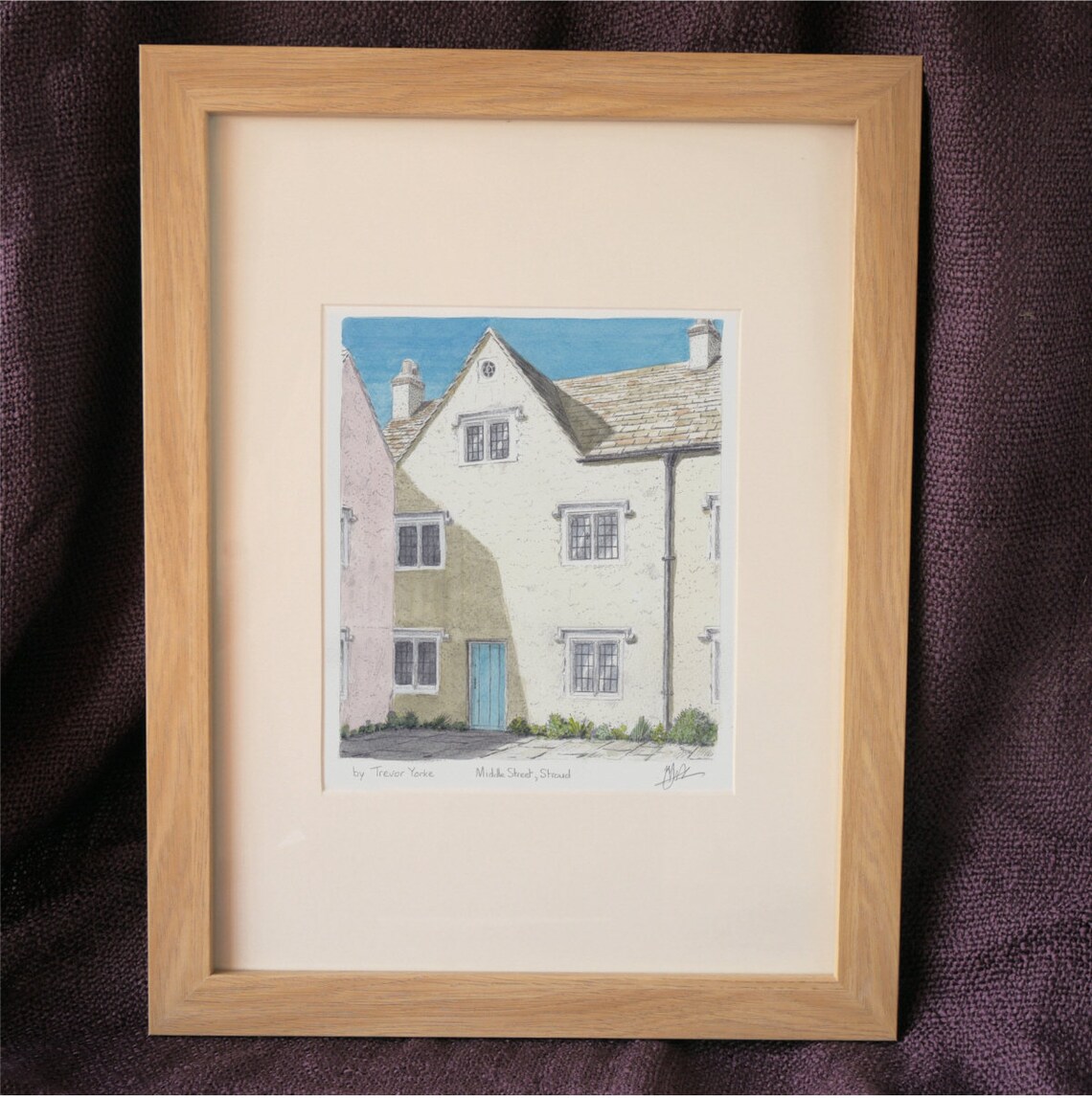 Middle Street Stroud Cotswolds. ORIGINAL pencil drawing with | Etsy