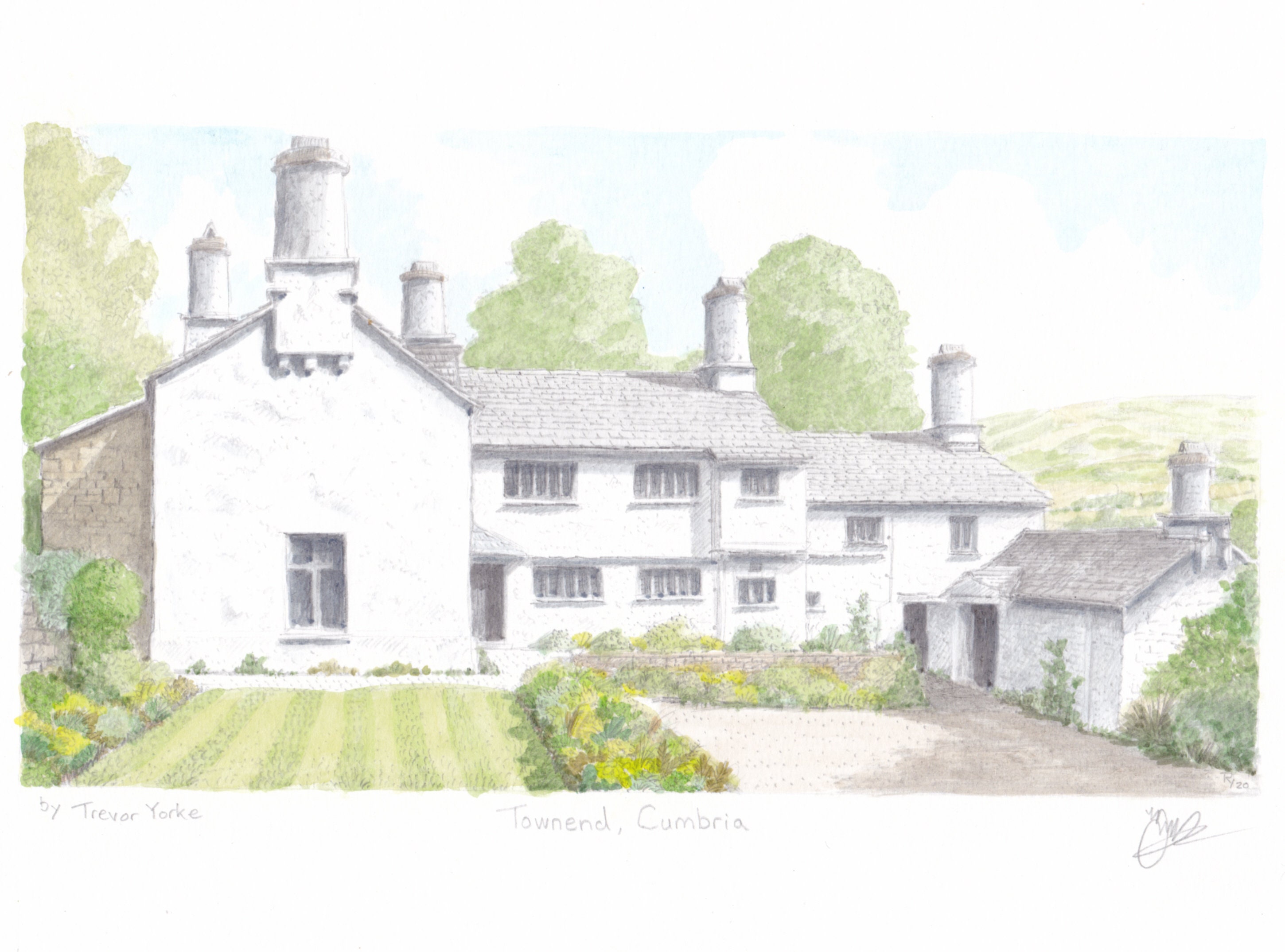 Townend National Trust Troutbeck Cumbria England. ORIGINAL | Etsy