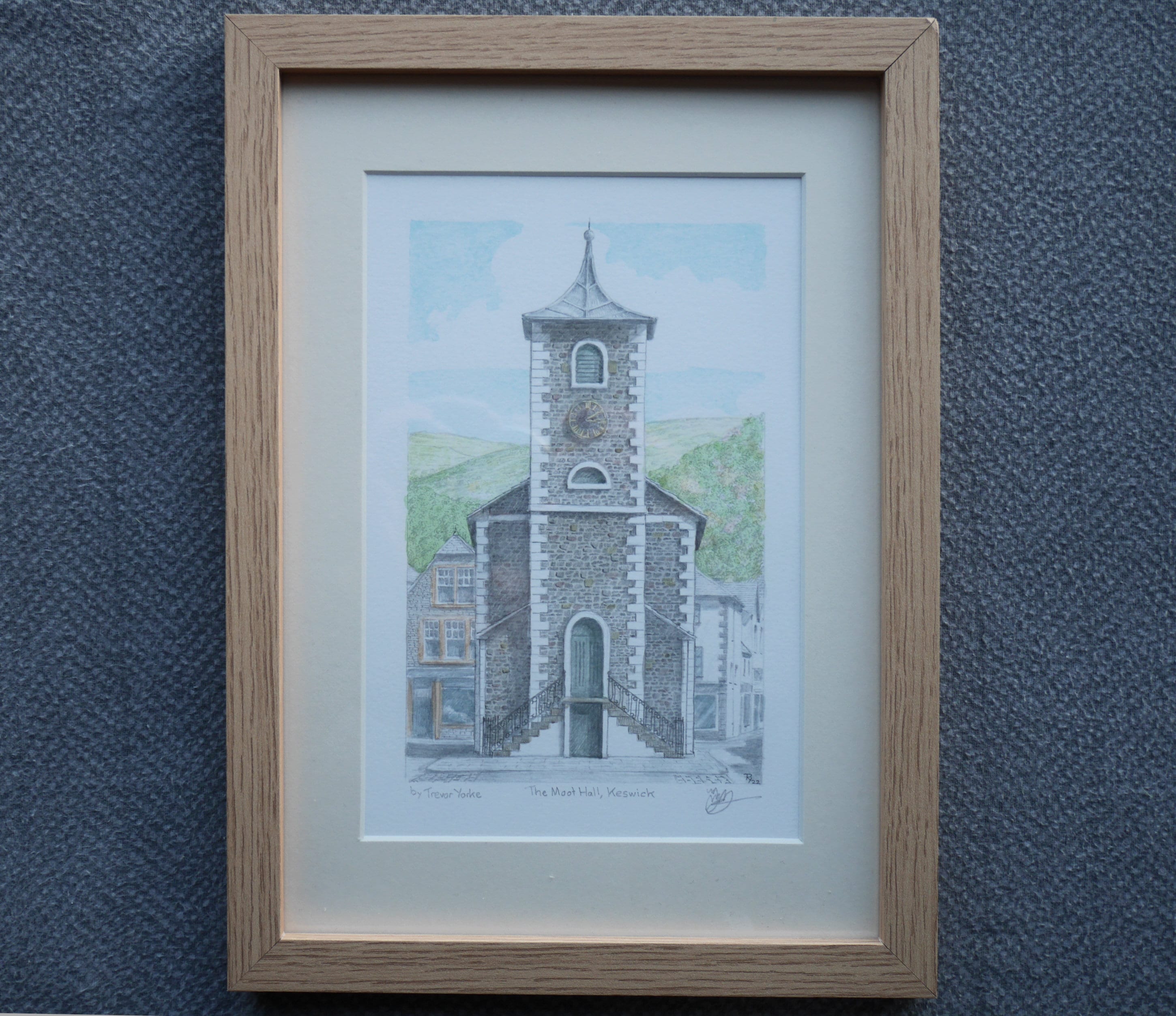 The Moot Hall, Keswick, the English Lake District, Cumbria. ORIGINAL ...