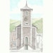 The Moot Hall, Keswick, the English Lake District, Cumbria. ORIGINAL ...