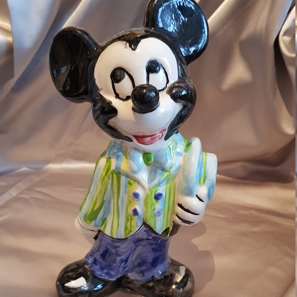 Mickey Mouse Porcelain Figurine - Etsy