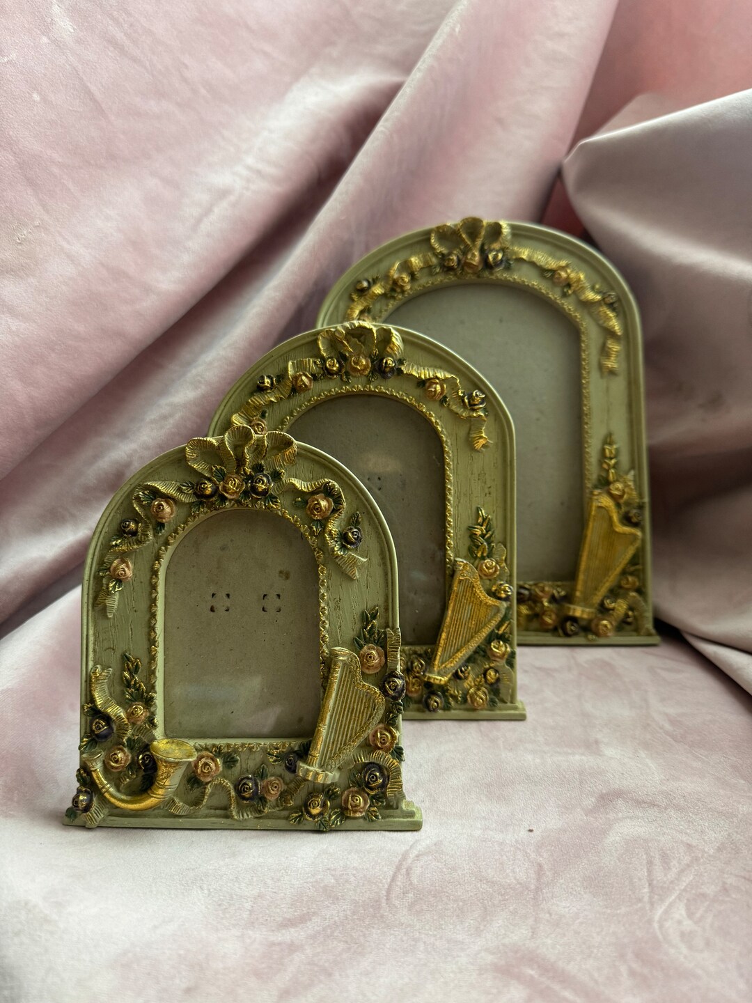 Vintage Beautiful Set of 3 Frames,different Sizes.unique Frame for 3 ...