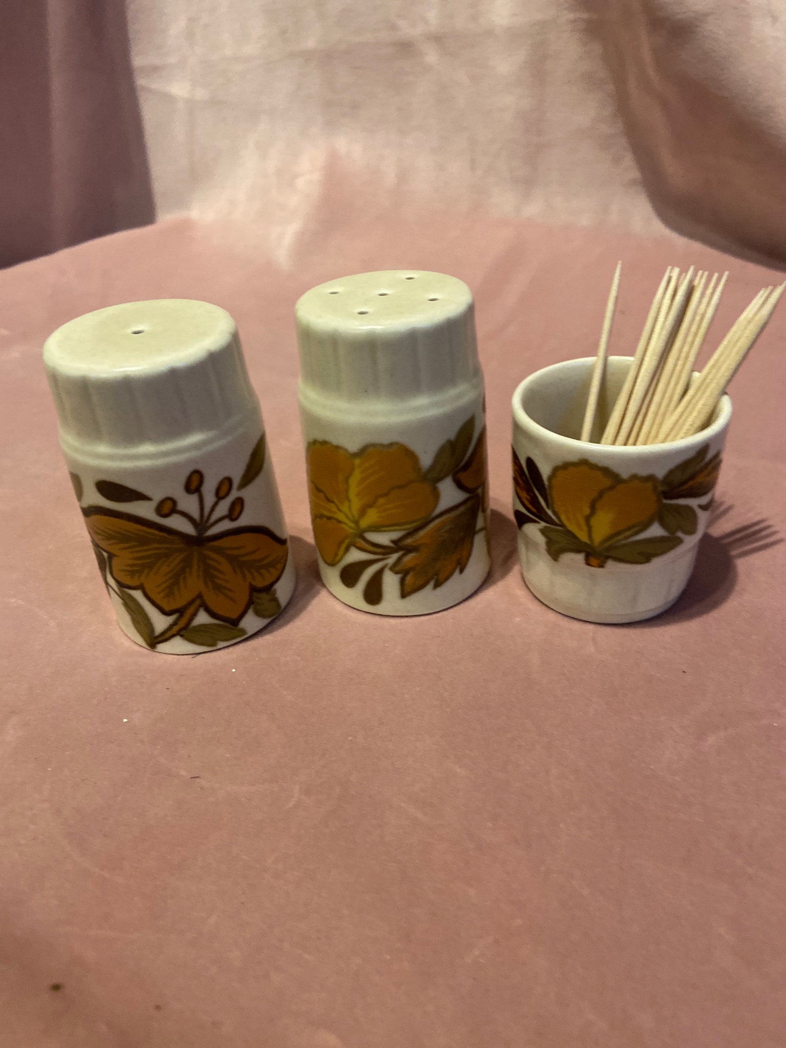 Vintage Beautiful Set of 3 Salt&paper Pots and Container for - Etsy