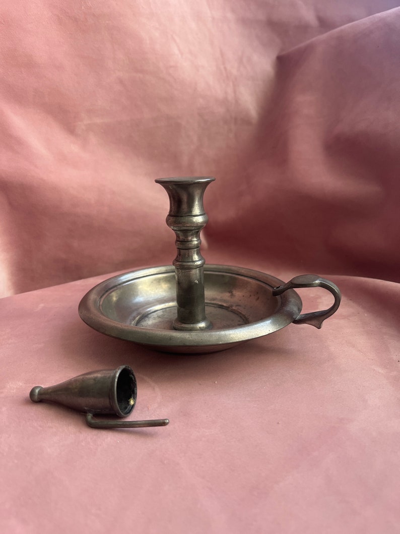 Rare Vintage Large Candlestick ,candle Holder With Plater. - Etsy