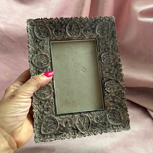 Vintage,small Picture Frame With Pewter Fairy. - Etsy
