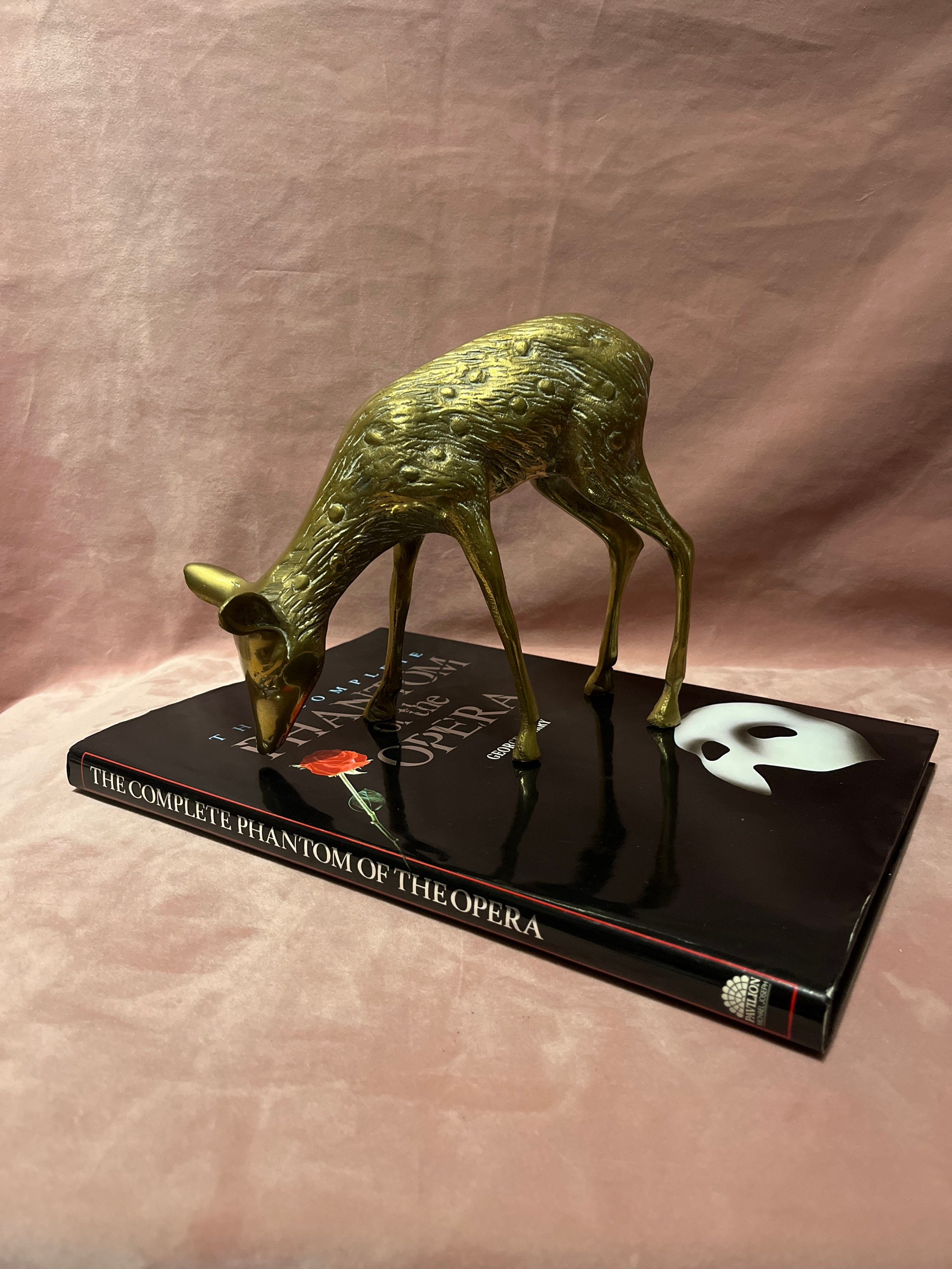 Vintage Beautiful of Brass Large Deer Figurine. - Etsy