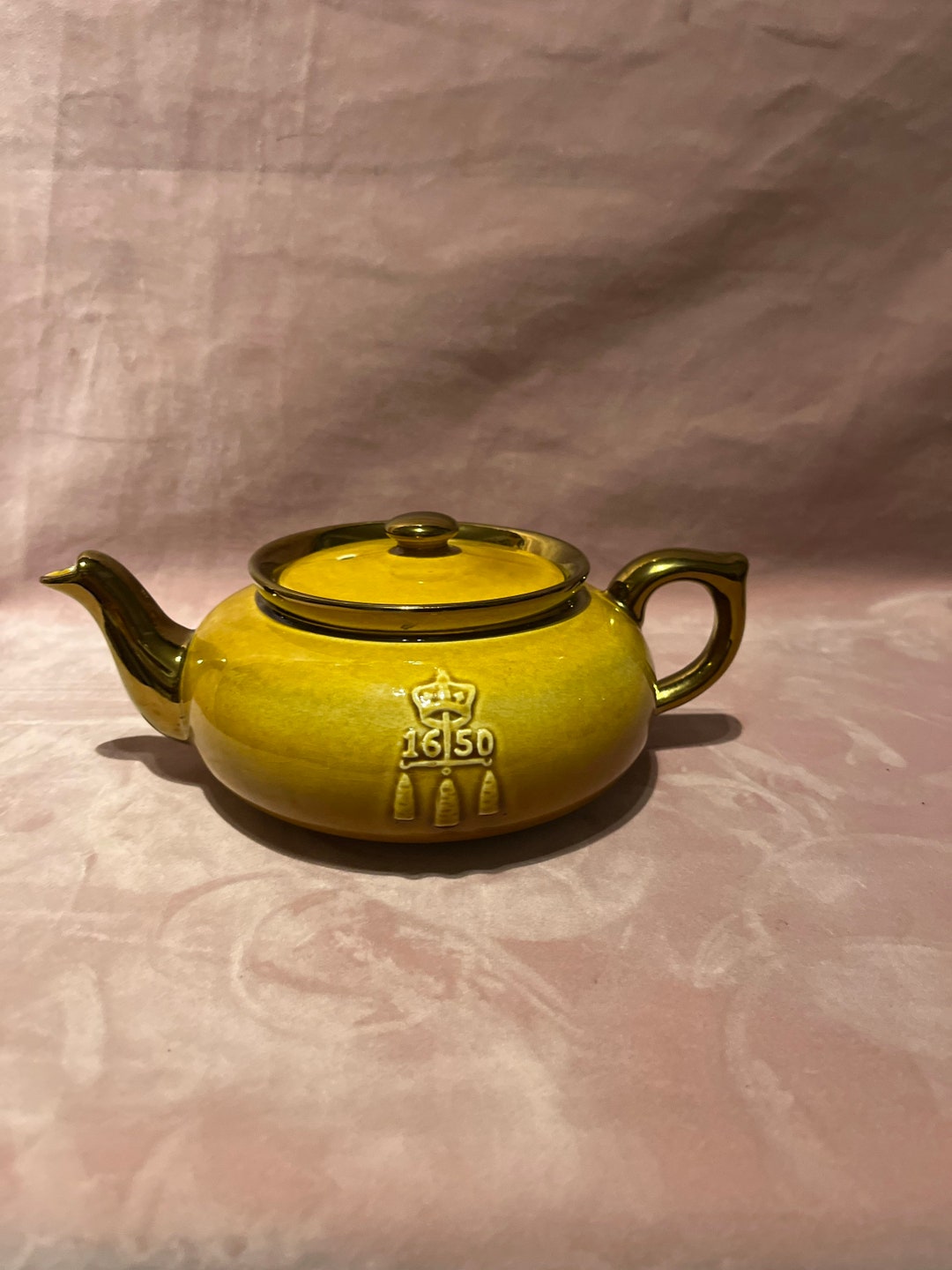Pretty Teapot,honey Colour,boston Tea Parties. - Etsy