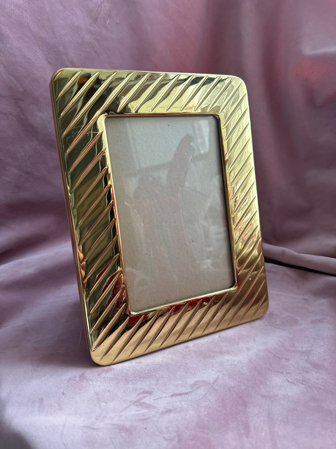 Vintage Unique Gold Tone Picture Frame. - Etsy