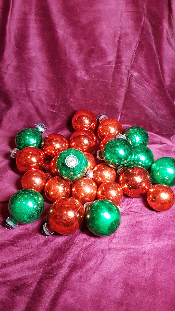 Vintage German Set of 24 Christmas Baubles Christmas Tree | Etsy UK