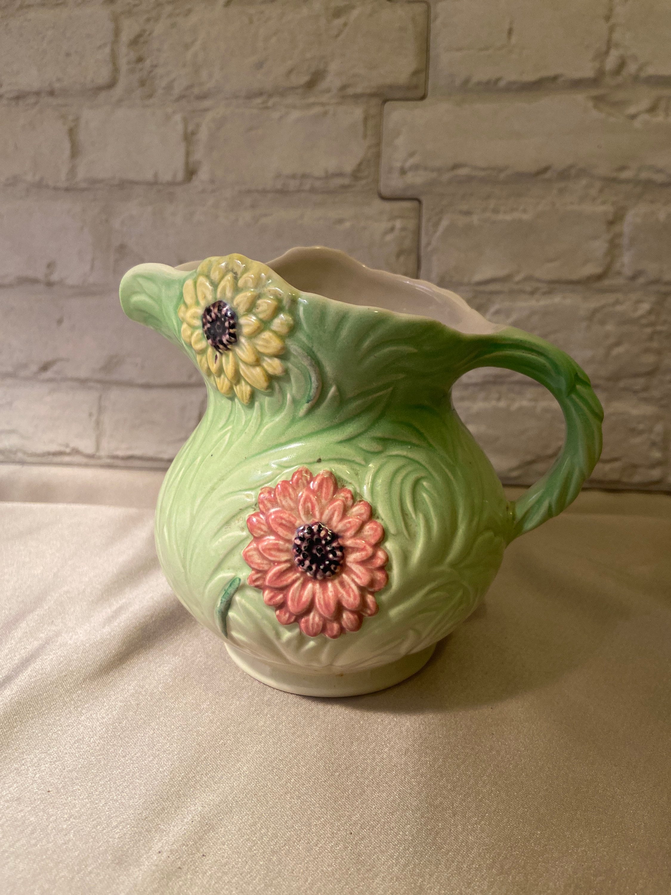 Vintage Shorter & Son Glazed Pottery Pitcher.staffordshire England Twig ...